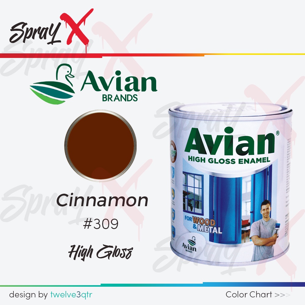 Jual AVIAN CAT MINYAK CINNAMON 309 / COKLAT BATA #309 0.9 LITER - CAT ...