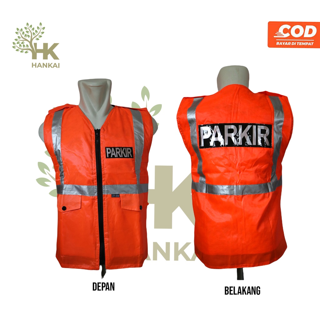 Jual Rompi Pria Oren List Parkir - Rompi Orange Jukir | Shopee Indonesia