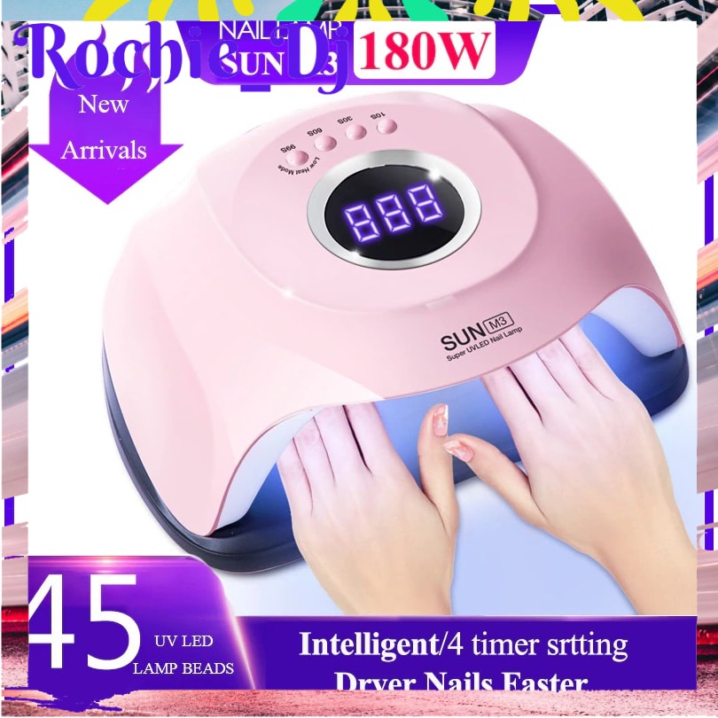 Jual Biutte.co Pengering Kutek Kuku UV LED Nail Dryer 45LED 180W - SUN-M3 - Warna Pink | Shopee ...