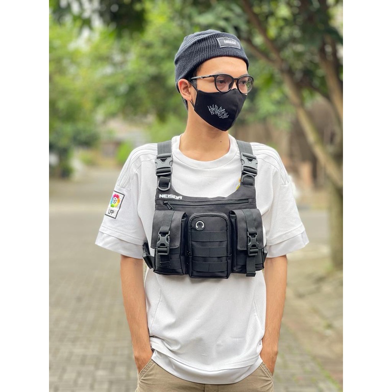 Jual Armystore - Chestbag black voker Tas Dada pria tas dada tactical ...