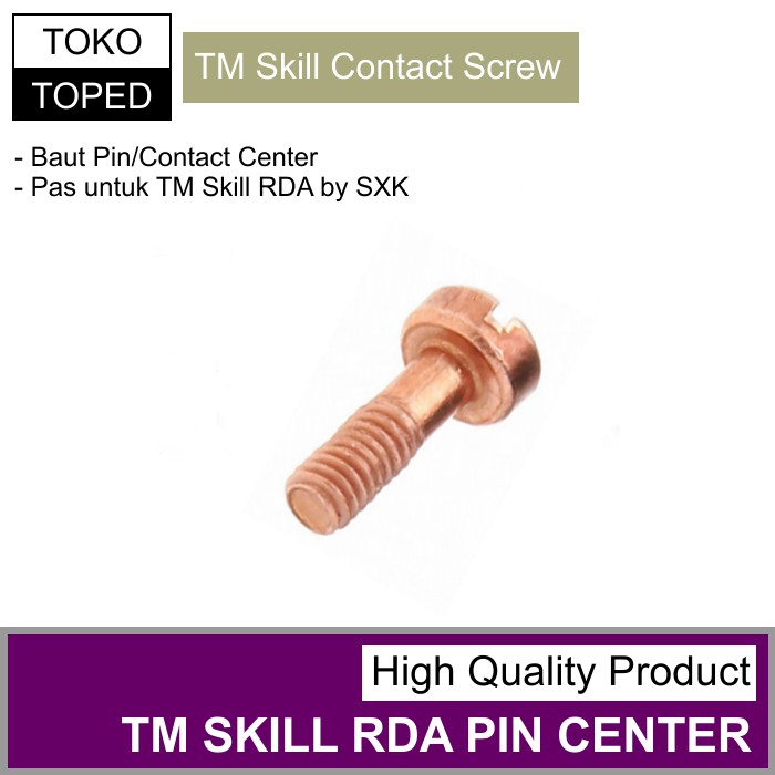 Jual TM SKILL RDA Center Pin Screw | sxk baut contact 510 mod | Shopee ...