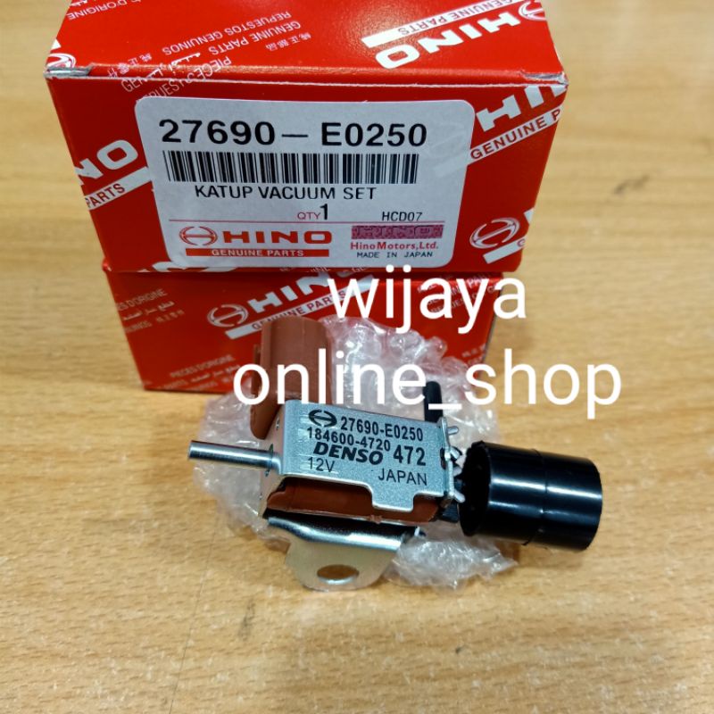 Jual katup vacum set switch engine stop HT130 12V 27690-E0250 made in ...