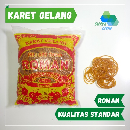 Jual Karet Gelang Roman kuning 16mm *500gr | Shopee Indonesia