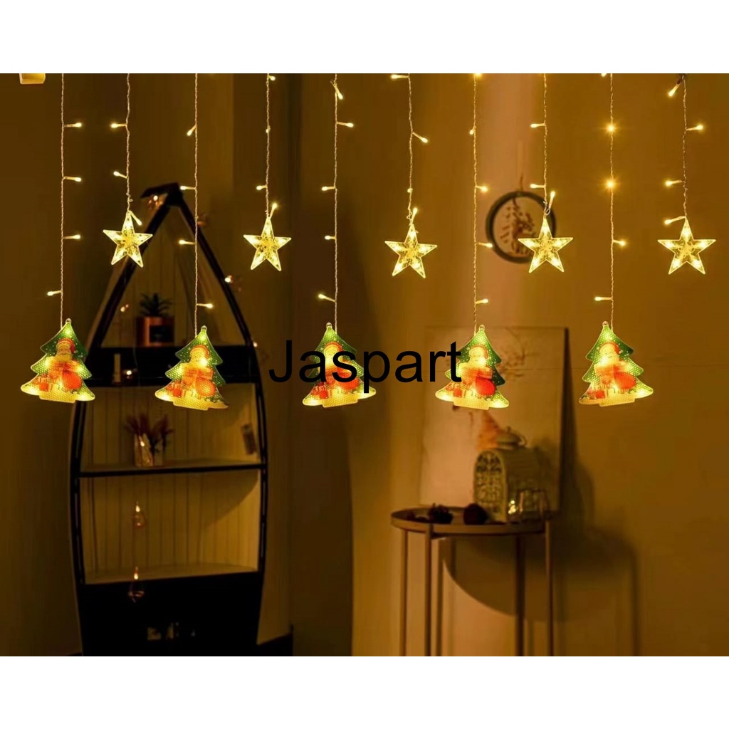 Jual LAMPU TIRAI NATAL MIX LAMPU HIAS MERRY CHRISTMAS LAMPU GANTUNG ...