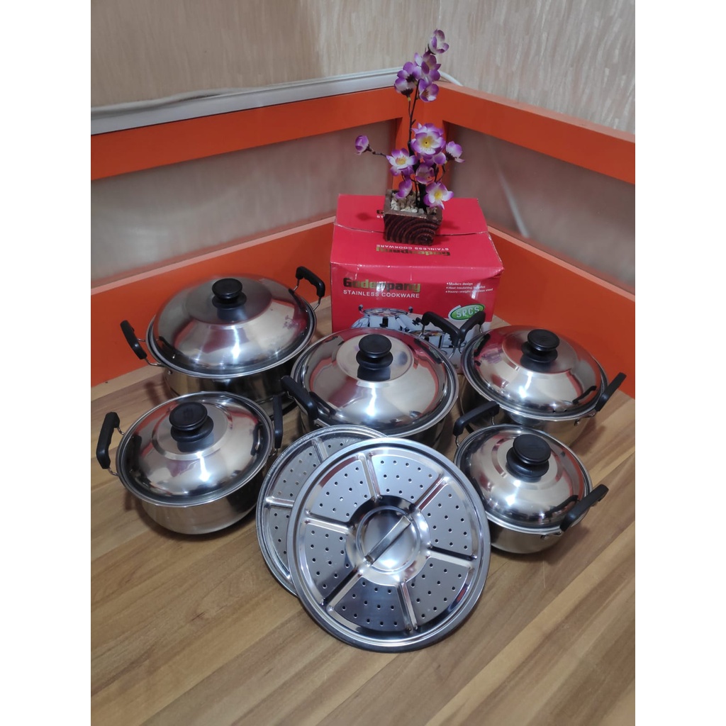 Jual PANCI SET 5 SUSUN + STEAMER TRI-J / PANCI SUSUN 5 + STEAMER ...