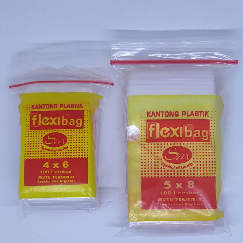 Jual Plastik Klip Flexibag Ukuran 4x6 Isi 100 Lembar Plastik Klip