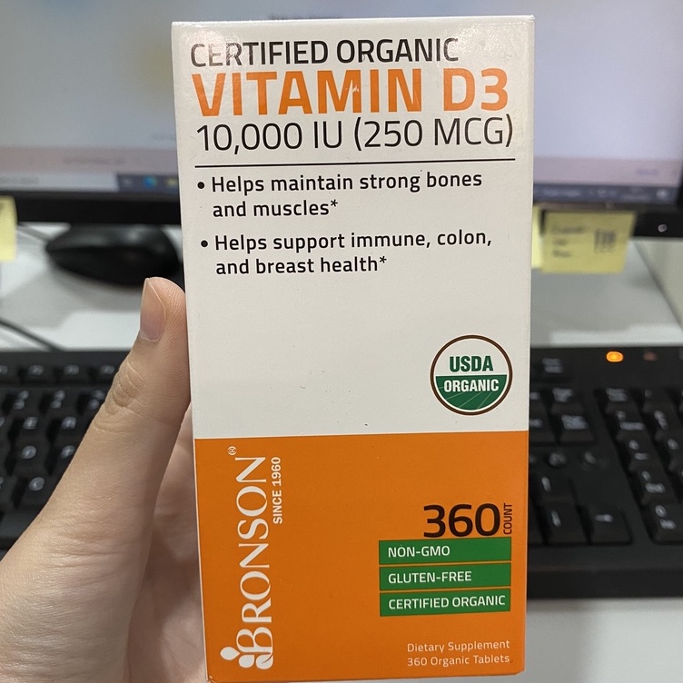 Jual BRONSON VITAMIN D3 10.000 IU 360 TABLETS READY STOCK | Shopee ...
