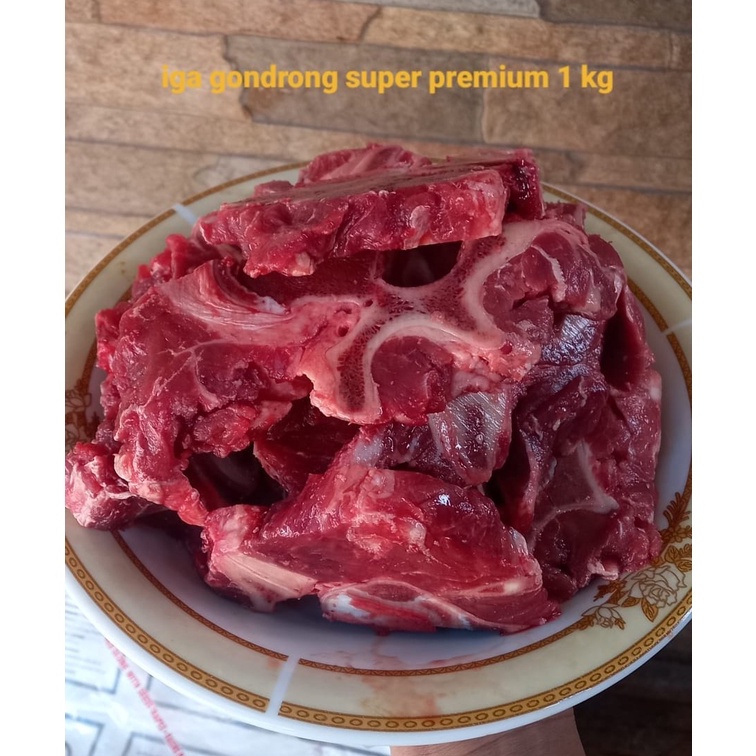Jual Tulang Sop Tulang Rusuk Sapi Iga Gondrong Kombinasi Berat 1 kg ...