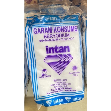 Jual Garam Halus dan kasar Intan 500g | Shopee Indonesia