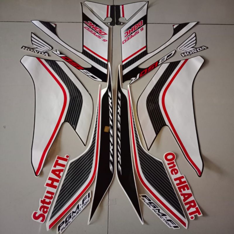 Jual striping Honda cb 150r 2015 hitam lis body standar | Shopee Indonesia