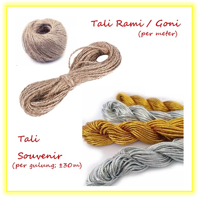 Jual Tali Gold Silver Tali Souvenir Emas Perak Benang per gulung roll ...