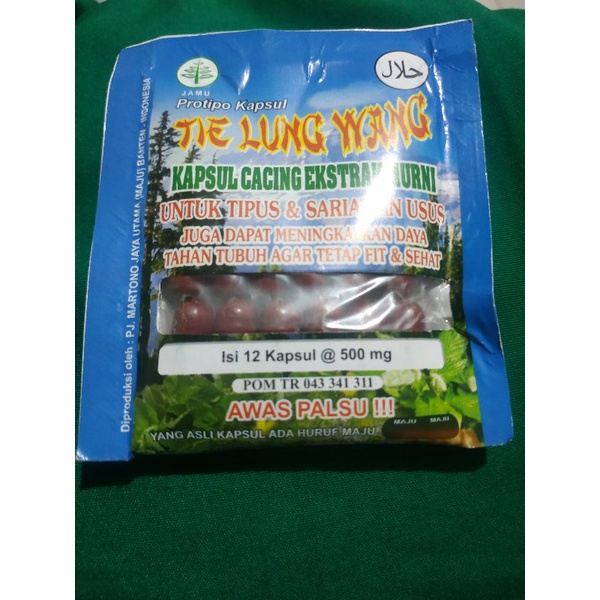 Jual Tie Lung Wang Kapsul Cacing Penurun Panas | Shopee Indonesia