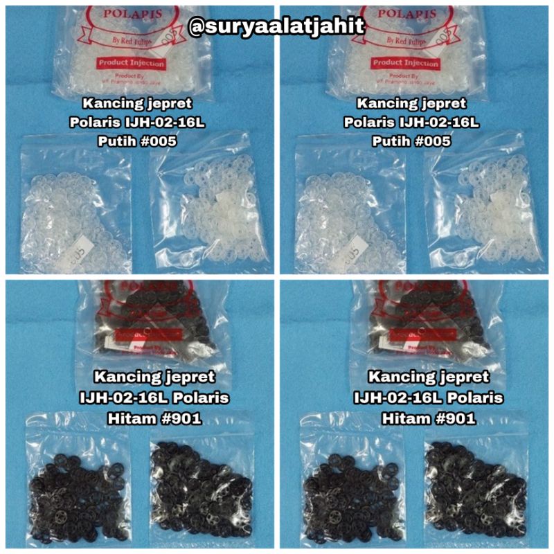Jual kancing jepret plastik IJH-02 16L Polaris @100set =rp.22.800/bks ...