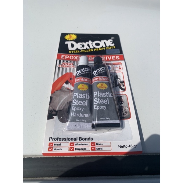 Jual DEXTONE PLASTIC STEEL EPOXY 5 MENIT | Shopee Indonesia