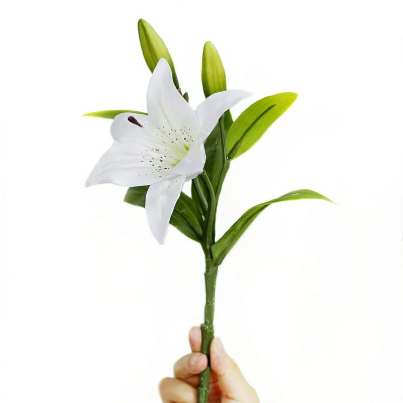 Jual Bunga Artificial Lily Setangkai Buket Wedding Wisuda Hiasan ...