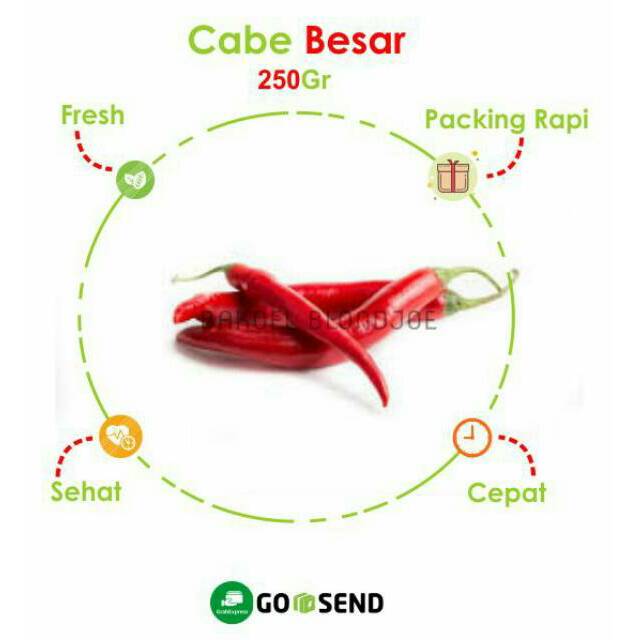 Jual CABE MERAH BESAR / LOMBOK / CHILI / FRESH VEGETABLES / VEGETABLE ...