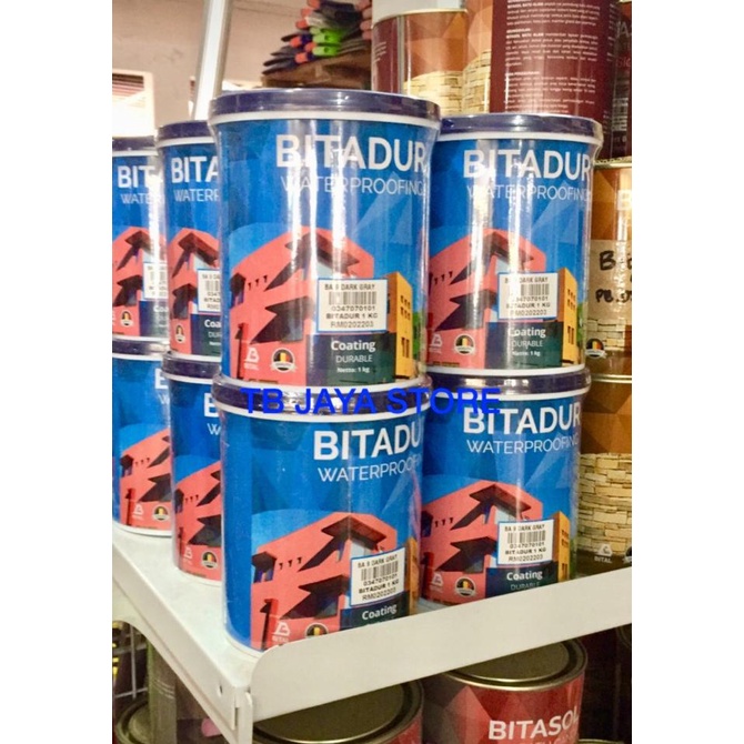 Jual BITADUR CAT WATERPROOFING CAT ANTI BOCOR 1 KG Termurah | Shopee ...