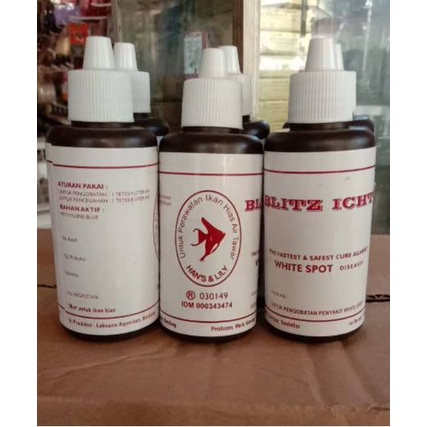 Jual Blitz icht 50ml obat biru untuk ikan hias air tawar | Shopee Indonesia