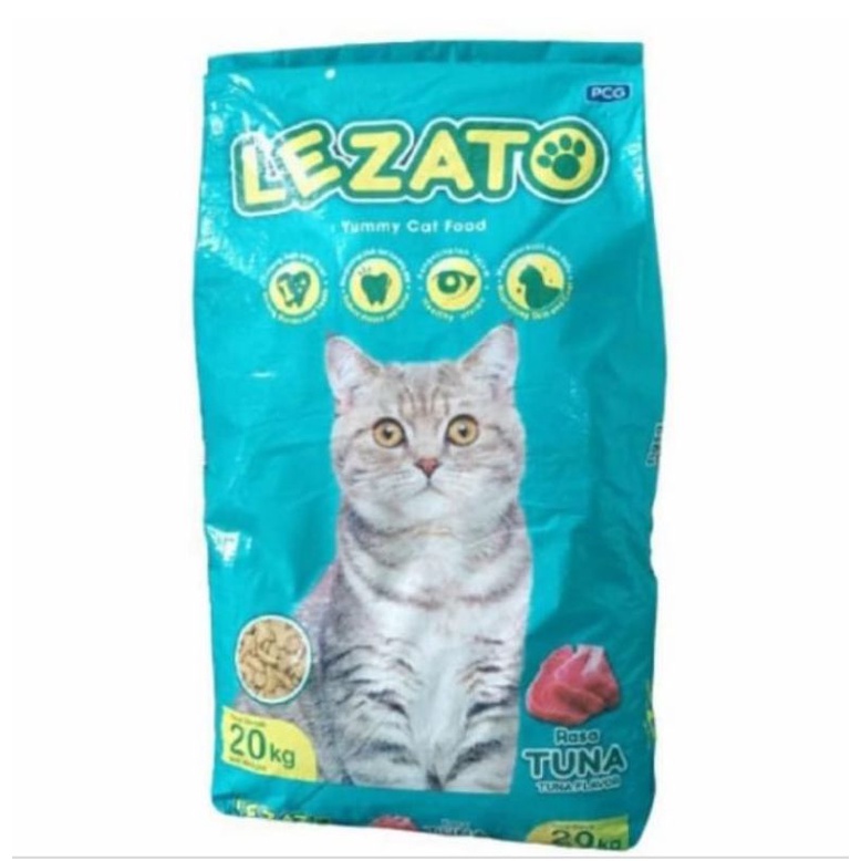 Jual LEZATO Tuna 20kg 20 kg Cat Food Catfood Makanan Kucing Murah Bagus ...