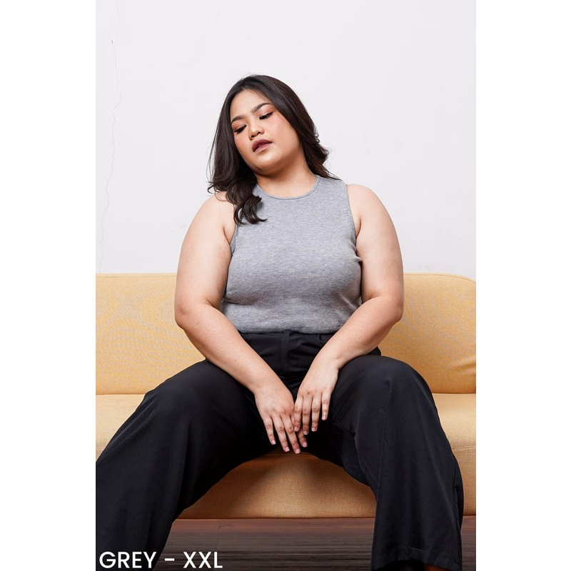 Jual Tanktop Wanita Flow Jumbo Xl Xxl Atasan Crop Ukuran Besar