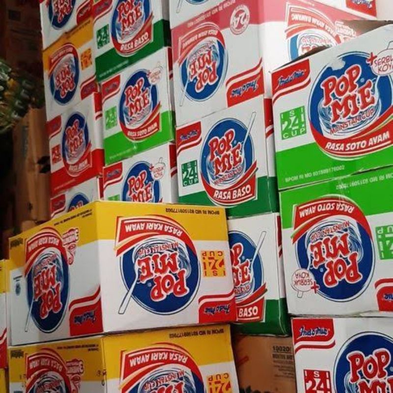 Jual POP MIE 1 DUS ISI 24 PCS RASA BASO KARI AYAM AYAM BAWANG SOTO AYAM ...