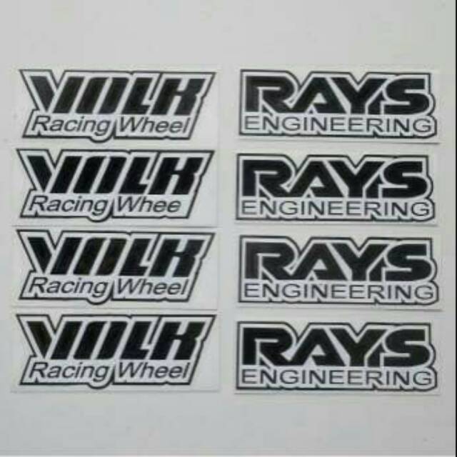 Jual Sticker Stiker Velg Mobil Volk Rays | Shopee Indonesia