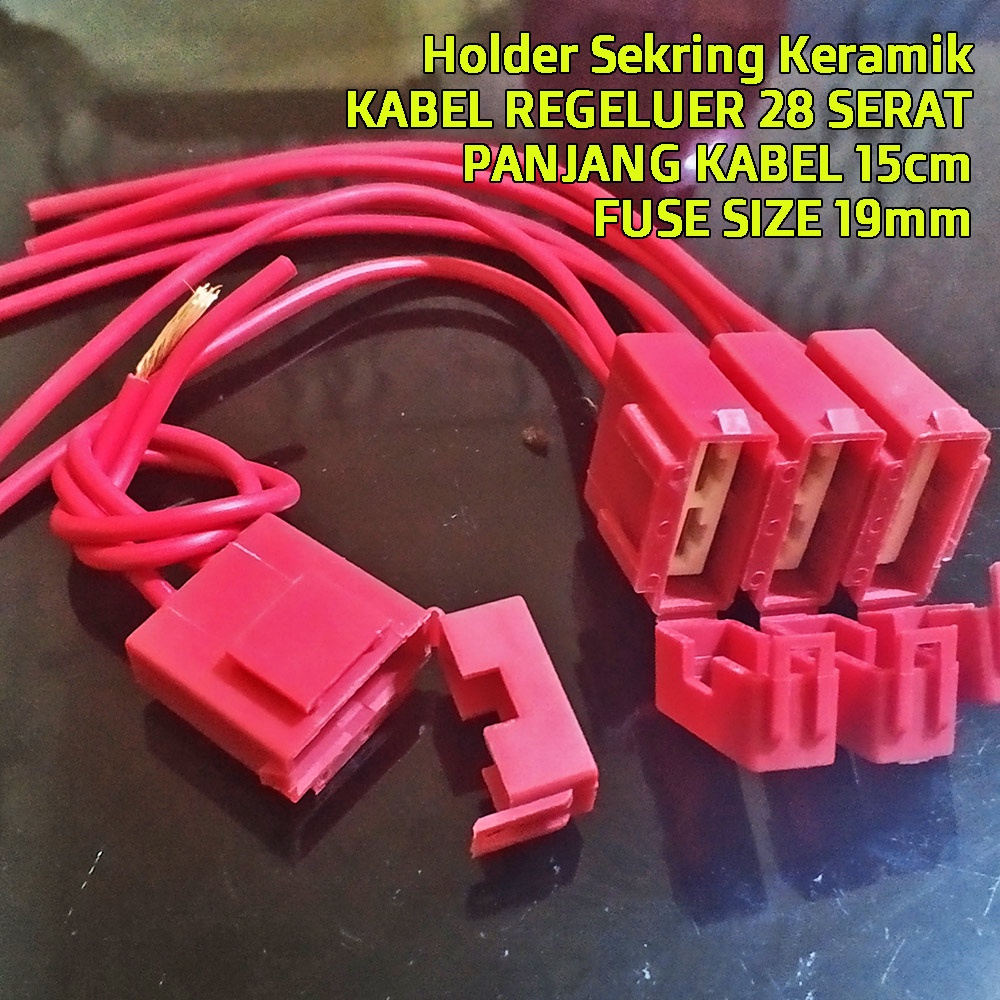 Jual Soket Sikring Tabung Kaca Keramik Cucuk Kecil Bundle Socket Car ...