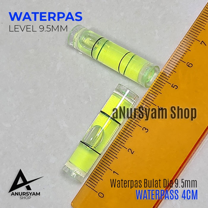 Jual Waterpas Bulat 40 x 9.5 mm Waterpas 9.5mm Timbangan Air Water Pas ...