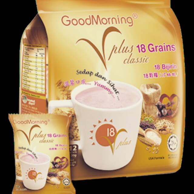 Jual GoodMorning Vplus 18grains (sachet pack) | Shopee Indonesia