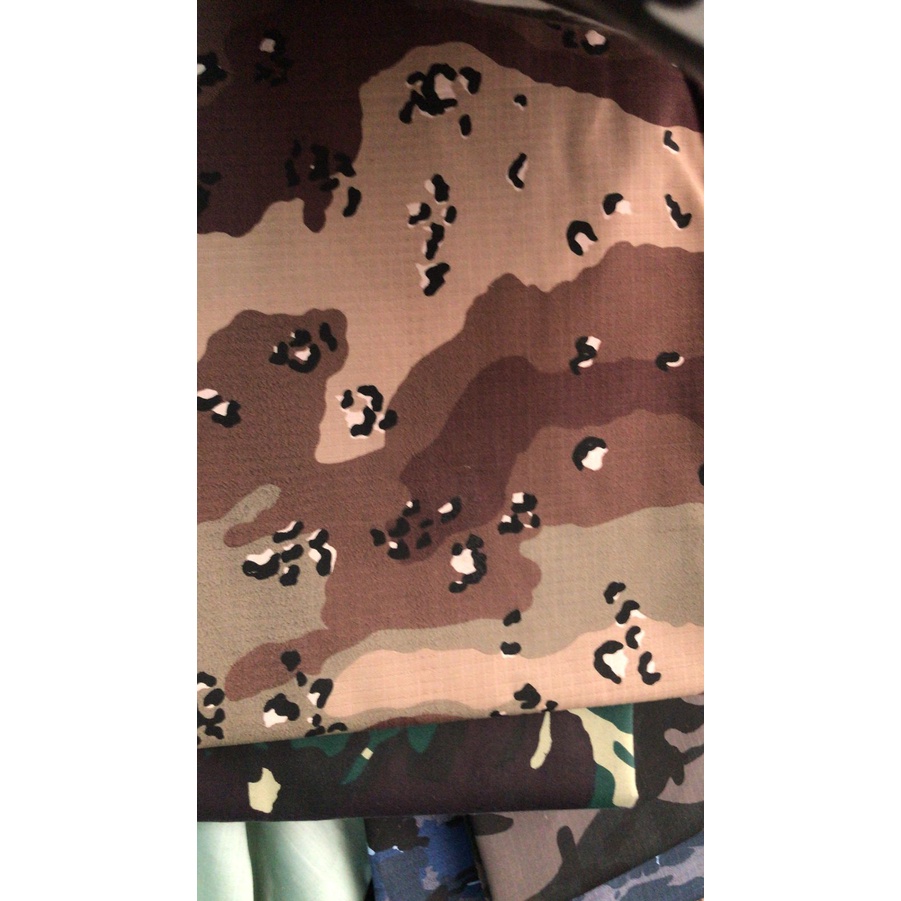 Jual Kain Ripstop motif Loreng Doreng Army tentara bahan meteran ...