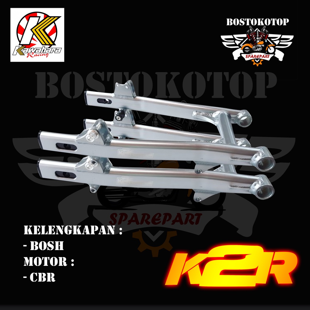 Jual Kawahara Swing Arem Arm K2R PNP CB Lengkap Bosh Model Kaze Begel Panjang Biru Emas Hijau ...
