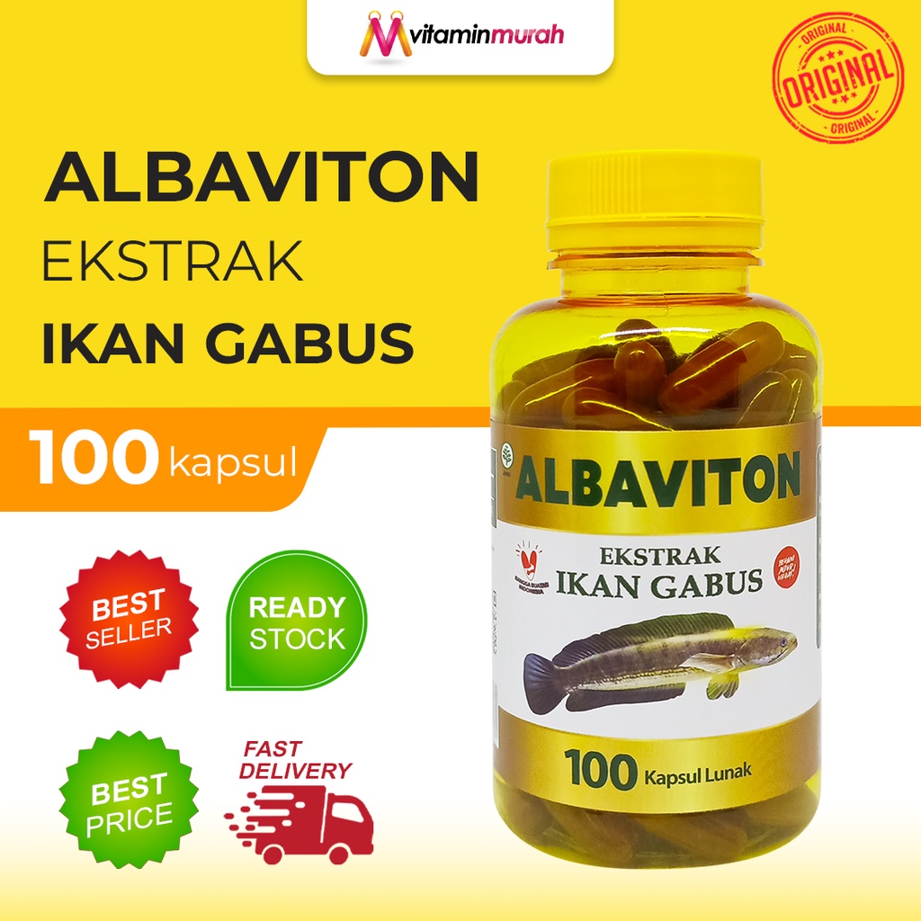 Jual ULTI PRIDE ALBAVITON EKSTRAK IKAN GABUS ISI 100 SOFTGELS ...