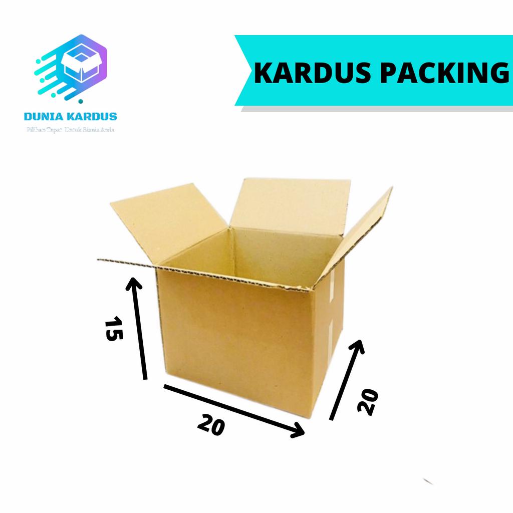 Jual Kardus Packing 20x20x15 - Karton Box Dus Kotak Packaging Madu ...