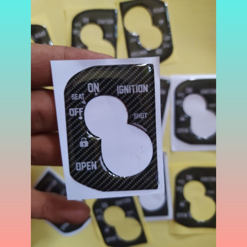 Jual Stiker Sticker Emblem 3D Kunci Motor/Emblem Tutup Kunci Motor ...