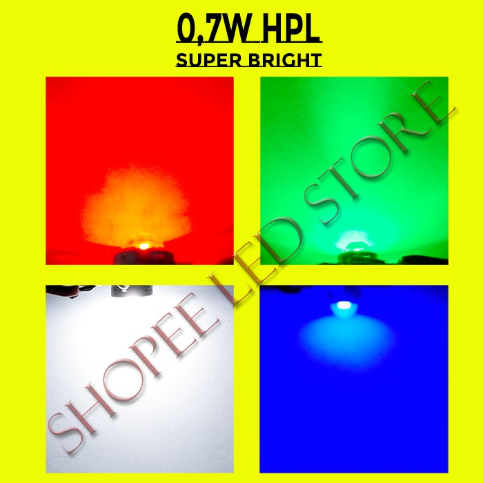 Jual 0,7W HPL SUPER BRIGHT ALL COLOR LED HPL AQUASCAPE | Shopee Indonesia