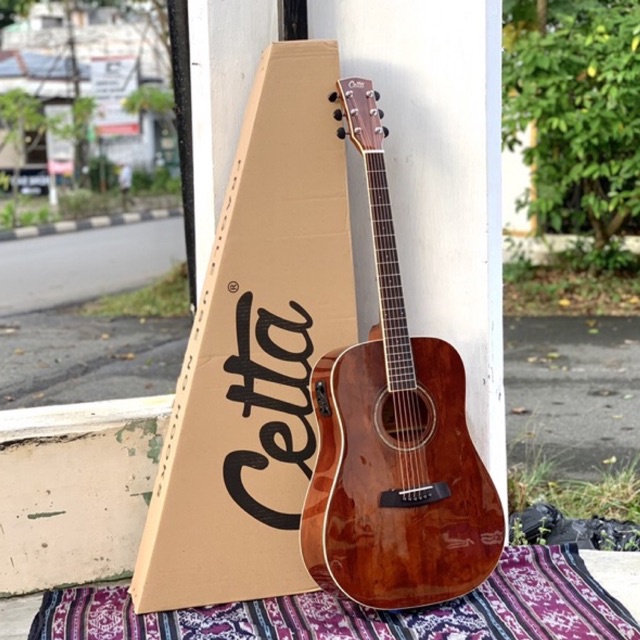 Jual GITAR INDONESIA CETTA XO28E AKUSTIK ELEKTRIK | Shopee Indonesia