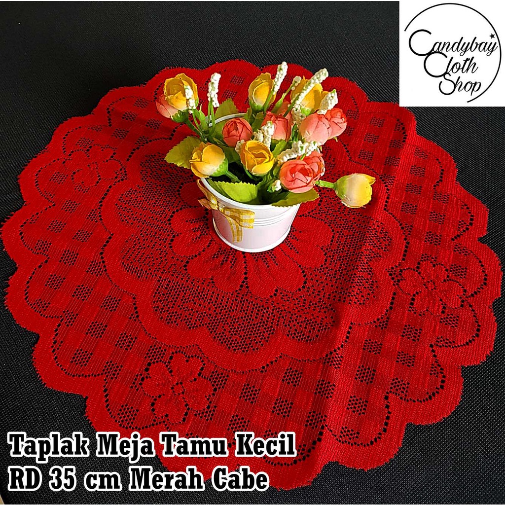 Jual DEKORASI NATAL Merah Hijau Natal Taplak Meja Tamu 30 - 35 cm KECIL ...