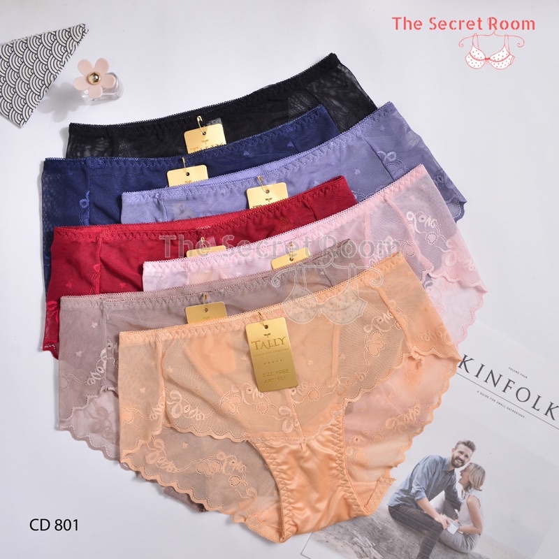 Jual TALLY CD CELANA DALAM RENDA 801 I FREE SIZE FIT TO XL | KATUN RENDA ANTI GATAL | Shopee ...