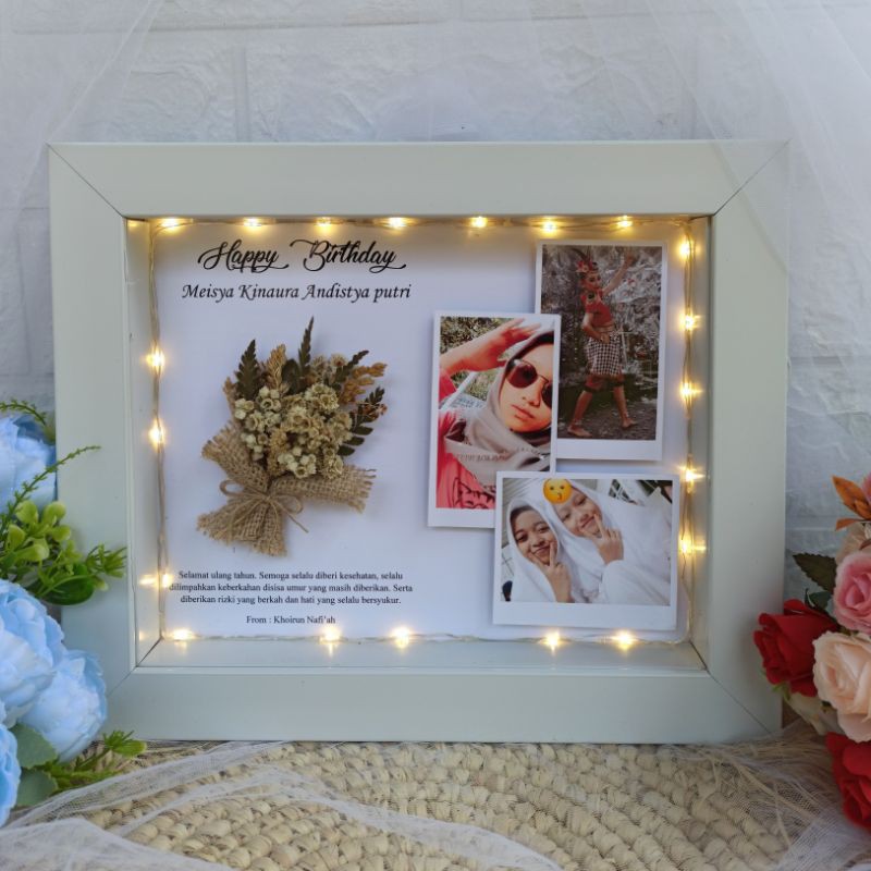 Jual Kado Frame lampu Aesthetic | Shopee Indonesia