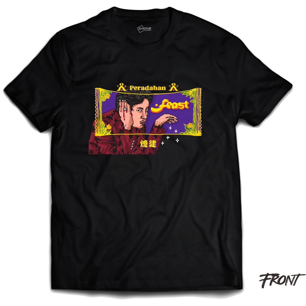 Jual T-shirt Merchandise Band Feast | Peradaban Artwork | Shopee Indonesia