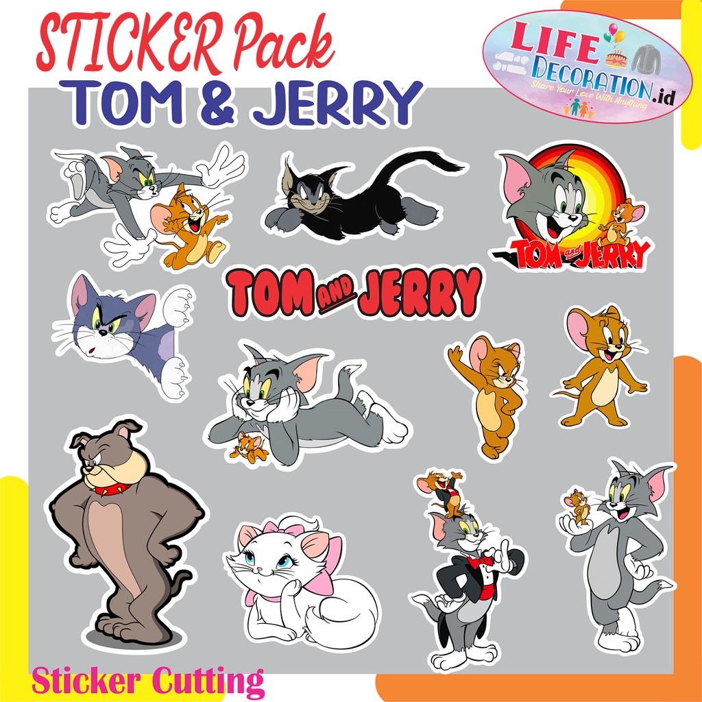 Jual Stiker Tom And Jerry Sticker Pack Tomandjerry Shopee Indonesia