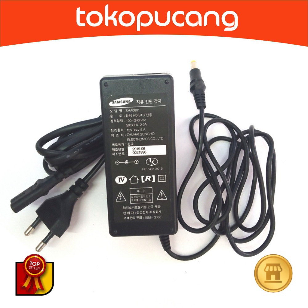 Jual ADAPTOR SAMSUNG 12V 5A ORIGINAL ADPATOR 12 V 5 A | Shopee Indonesia