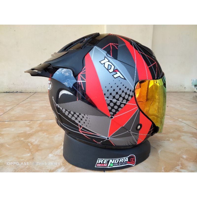 Jual spoiler Helm KYT DJ maru/ KYT galaksi/ NHK R6 | Shopee Indonesia