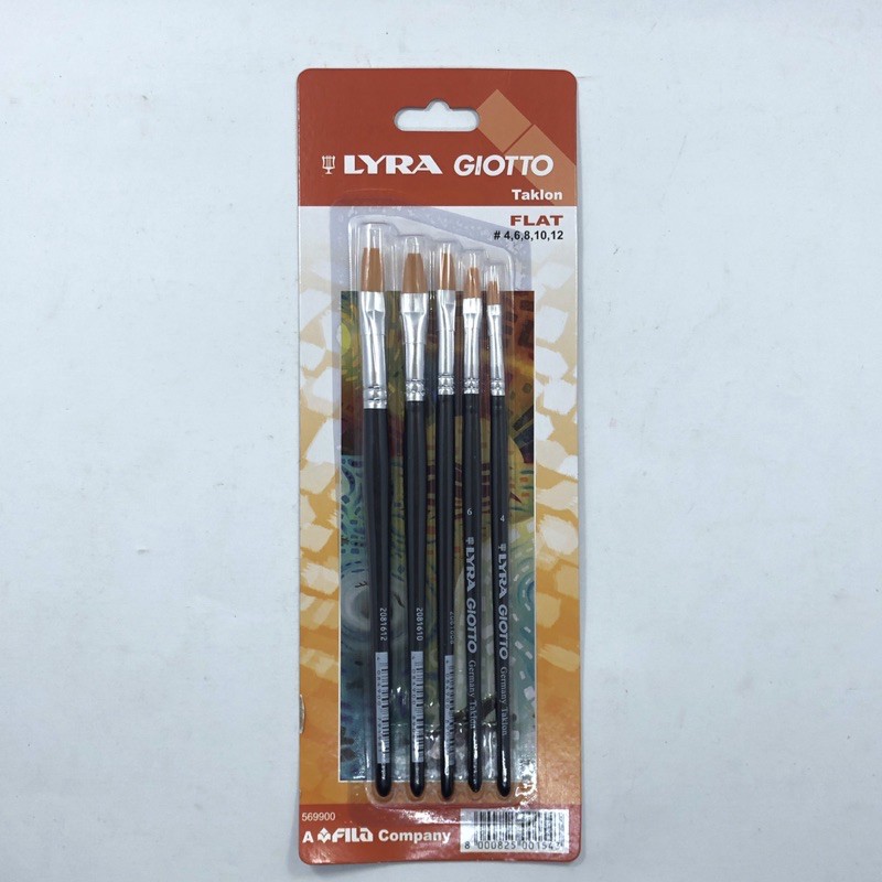 Jual LYRA KUAS SET 5 Flat (ujung pipih) | Shopee Indonesia