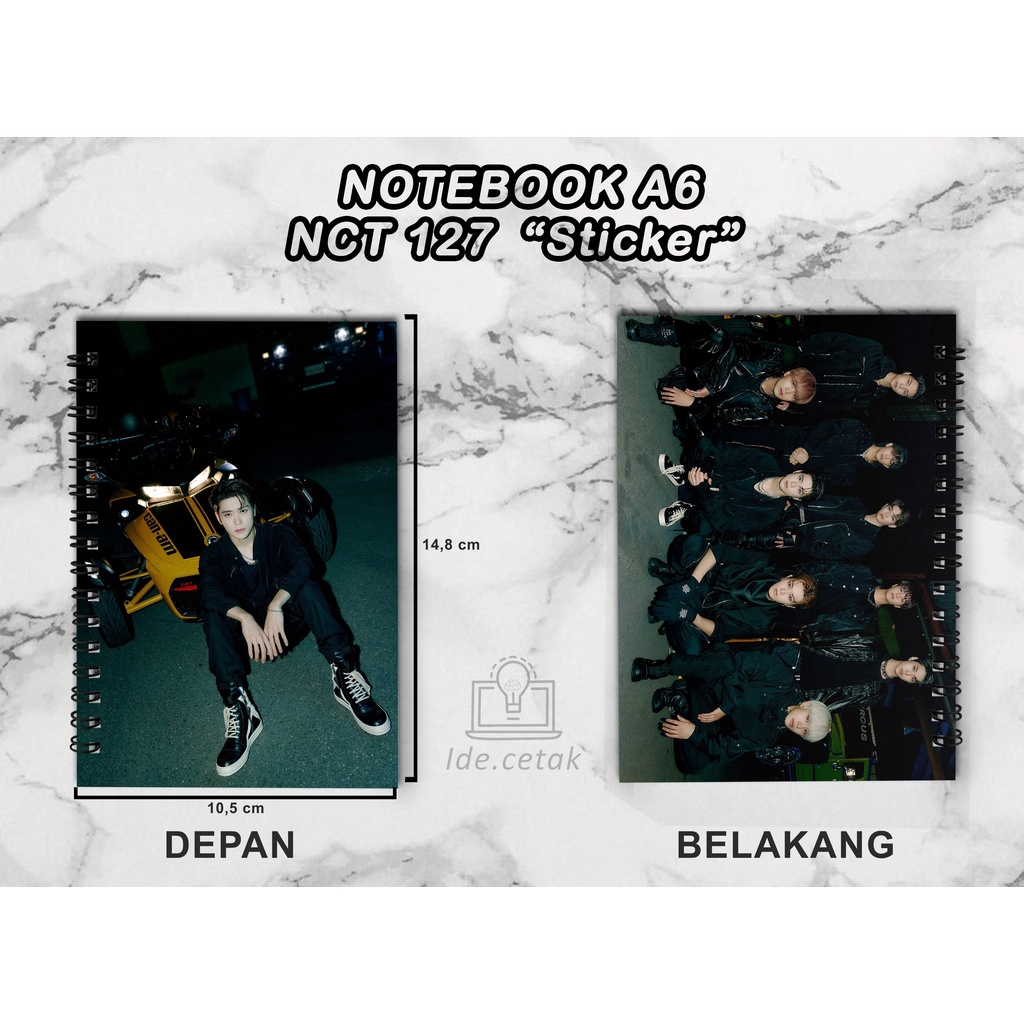 Jual Notebook Kpop NCT 127 Sticker A6 Unofficial / Buku Catatan / Notes ...
