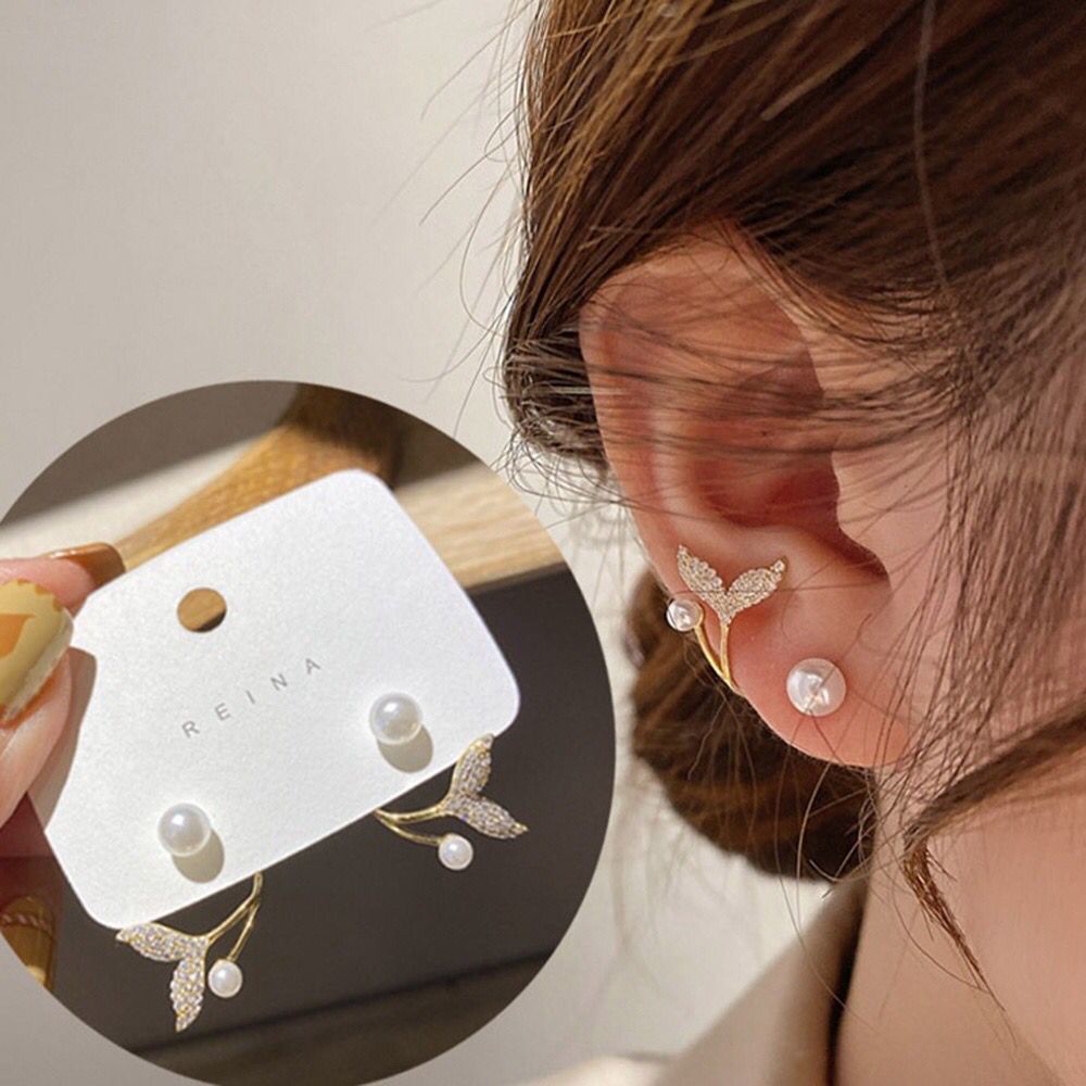 Jual Anting Wanita Anting Mutiara Mermaid Perhiasan Wanita AT268 ...