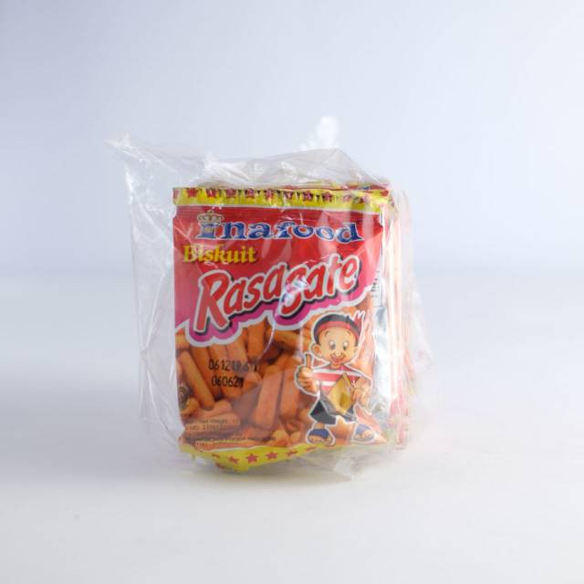 Jual Biskuit Inafood Rasa Sate Pack (10pcs x 17gram) | Shopee Indonesia