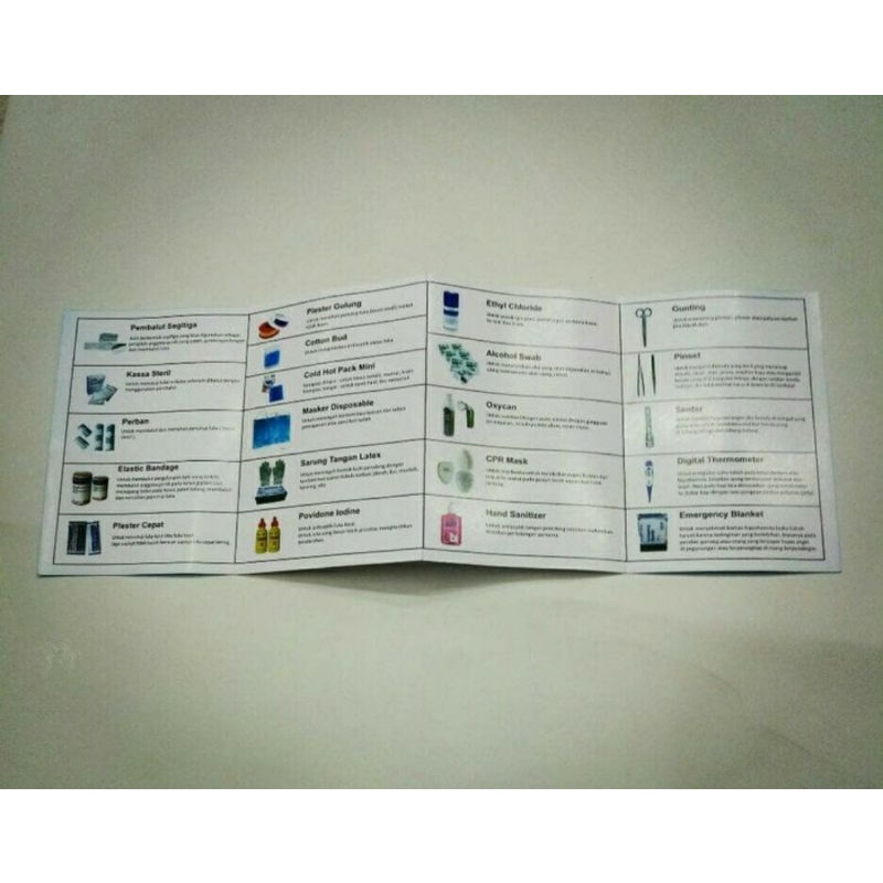 Jual Buku Daftar isi P3k / Manual First aid kit Biru / Daftar Isi P3k | Shopee Indonesia