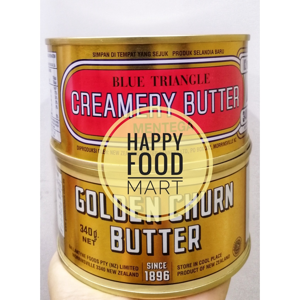 Jual [PROMO] GOLDEN CHURN BUTTER 340G/BLUE TRIANGLE CREAMERY BUTTER ...