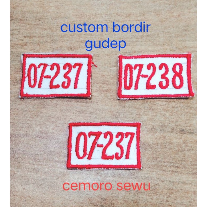 Jual custom bordir nomor gudep gugus depan baju seragam pramuka ...